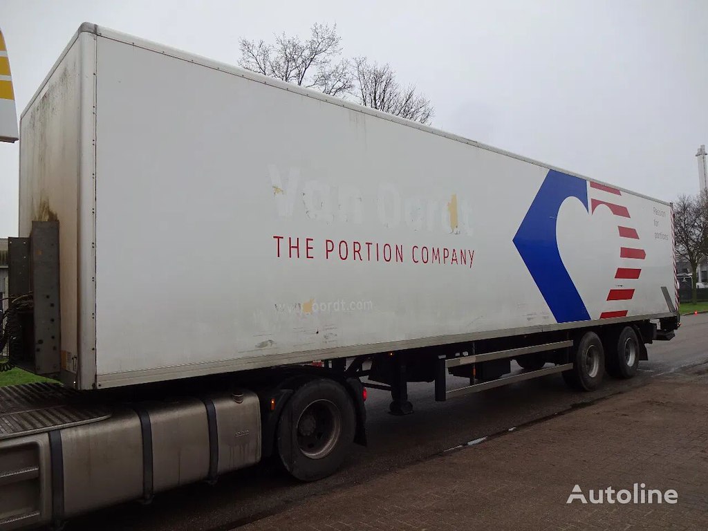 Groenewegen 2 AXLE CLOSED BOX/STEERING AXLE/BPW furgon poluprikolica