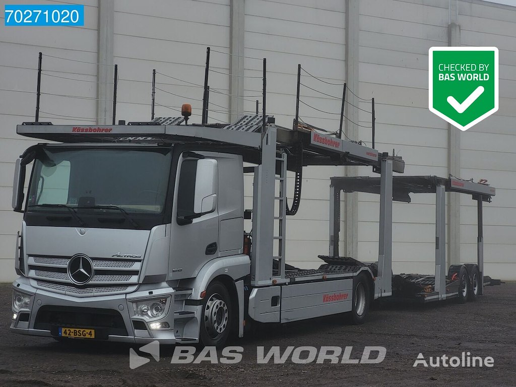 Mercedes-Benz Actros 1843 4X2 NL-Truck 8 Cars Kässbohrer Car Transporter Winch autotransporter