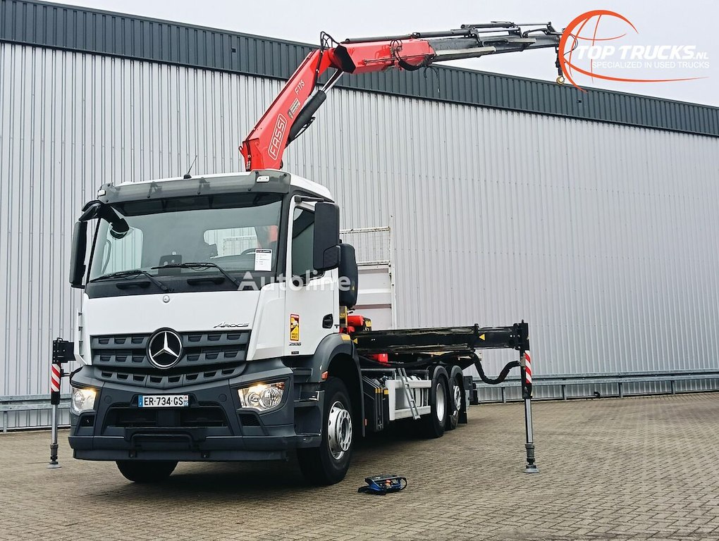 Mercedes-Benz Arocs 2535 17 TM Fassi Kraan, Crane, Kran, Grue - Afstandsbedien kamion platforma