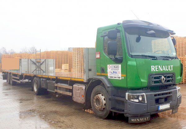 Renault D(18) WIDE 7.8m +7.8m Panav kamion platforma + prikolica platforma