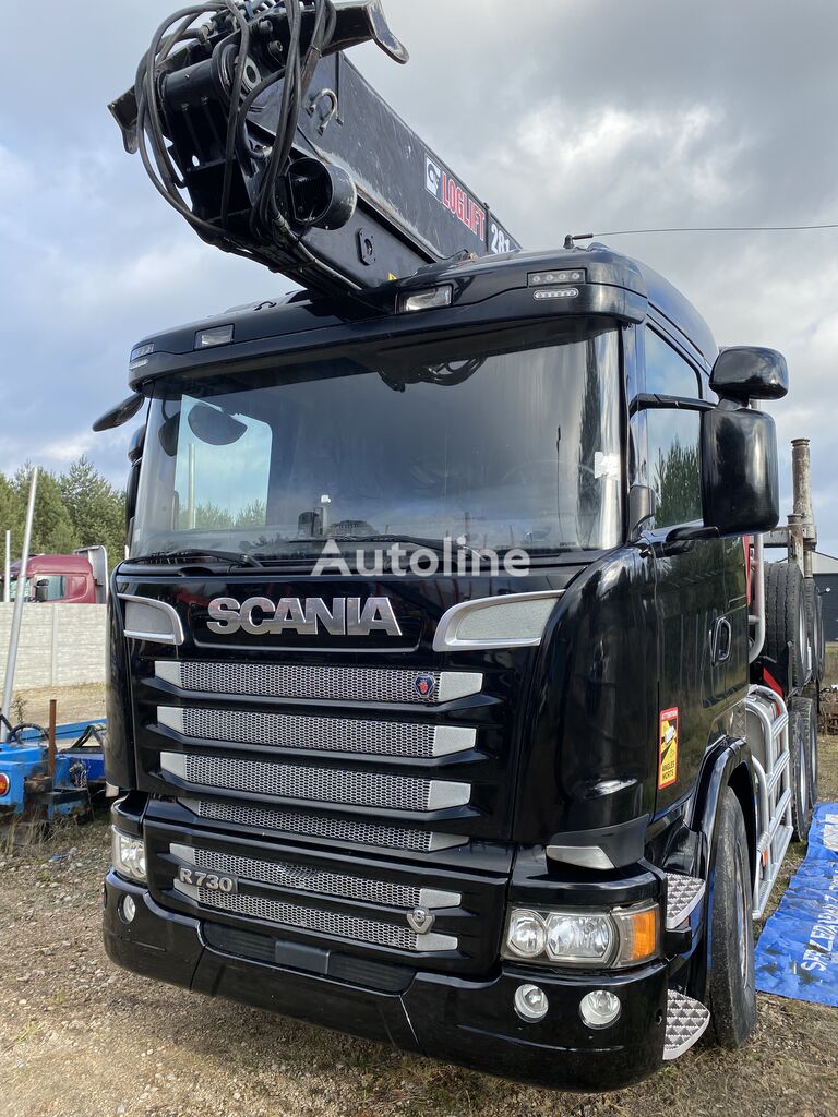 Scania R730 +trailer+Loglift kamion za prevoz drva