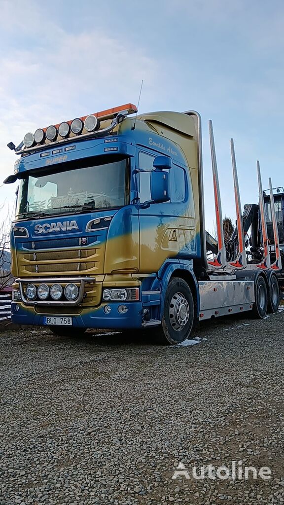 Scania V8 -560 CP kamion za prevoz drva