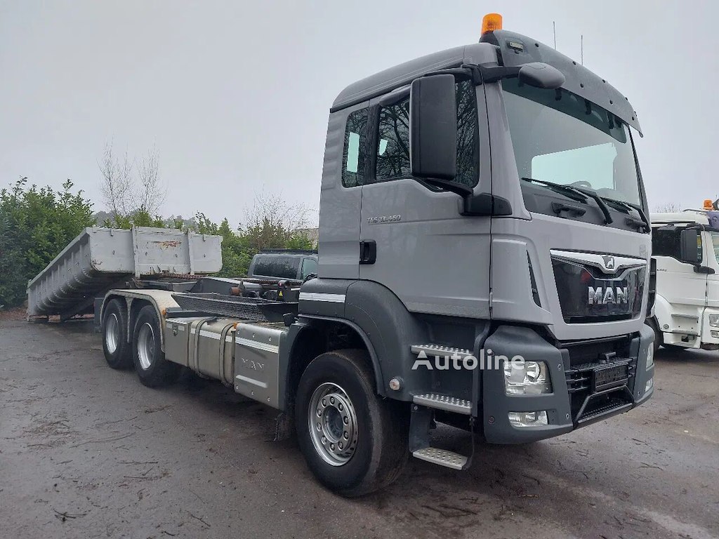 MAN TGS 33.460 6x4 abroller - BIG axle - motorPTO- 140k km! +contain vozilo za prevoz kontejnera