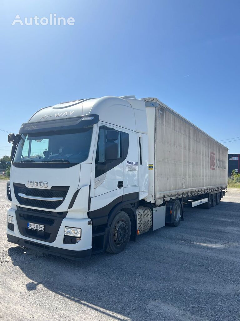 IVECO Stralis 460 tegljač + poluprikolica s ceradom