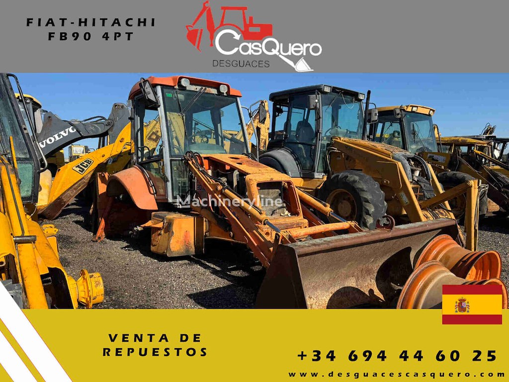 Fiat-Hitachi FB90.2 4PT bager-utovarivač po rezervnim delovima