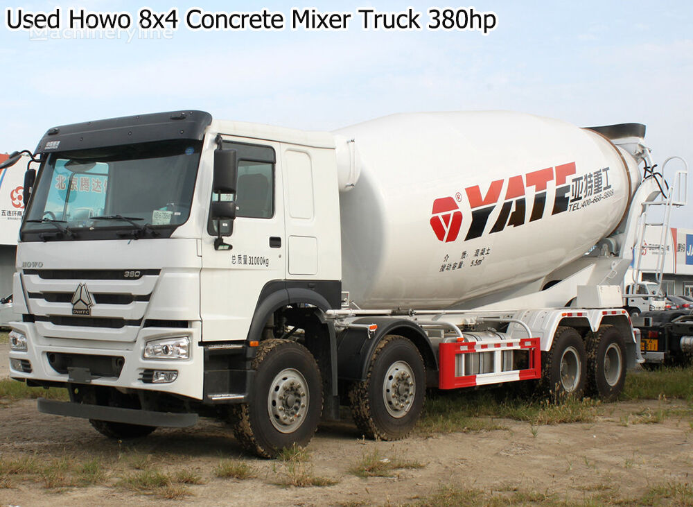 Howo Used Howo 8x4 Concrete Mixer Truck 380hp kamion s mešalicom za beton