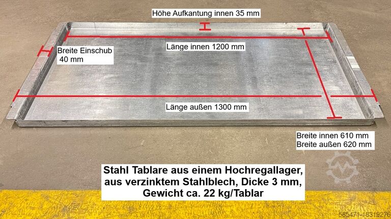 Čelične posude, nosači tereta, posude za lim
Unbekannt Stahltablar, Ladungsträger, Blechwanne