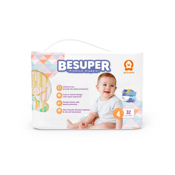 BESUPER Premium Pelene 4 (L, 9-14 kg) 32 kom