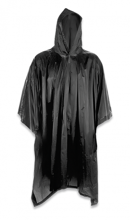 Kišna kabanica Barbaric Poncho Black