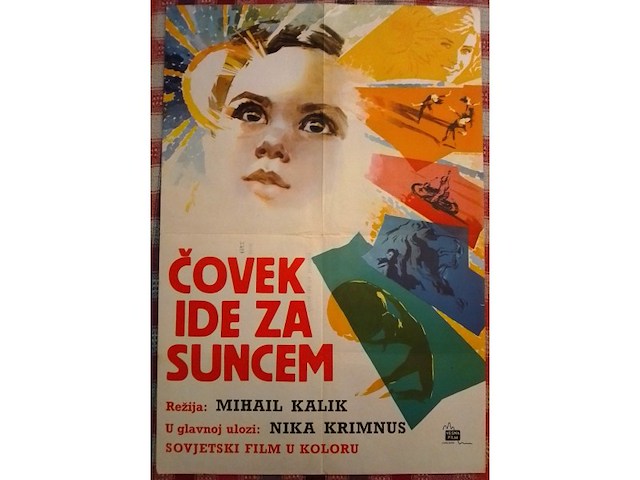 plakat ČOVEK IDE ZA SUNCEM