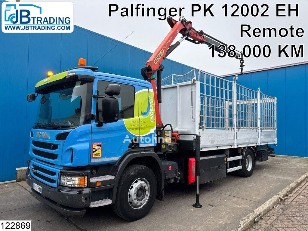 Scania P 280 CNG, Palfinger, Remote kamion s ravnom platformom