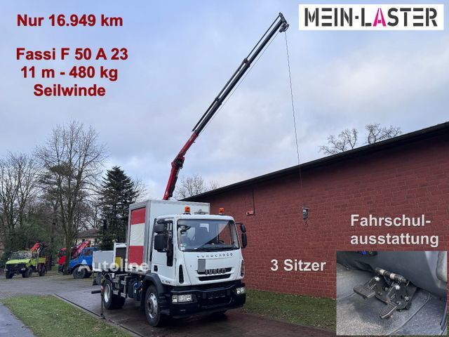 IVECO 120E18 Fassi 11m-480 Kg Seilwinde Fahrschule kamion s ravnom platformom