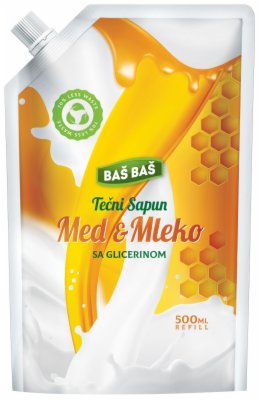 SAPUN TEČNI DOPUNA MED&MLEKO BAŠ BAŠ 500ML
SAPUN TEČNI DOPUNA MED&MLEKO BAŠ BAŠ 500ML