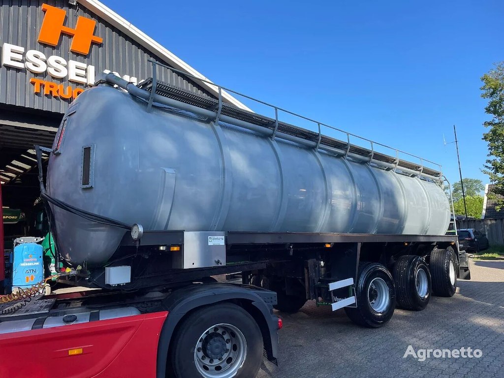 Veenhuis 36m3 Mestoplegger/Gülle/Manure 2x Lenkachse/stuuras. Landbouwken kontejner za stajski gnoj