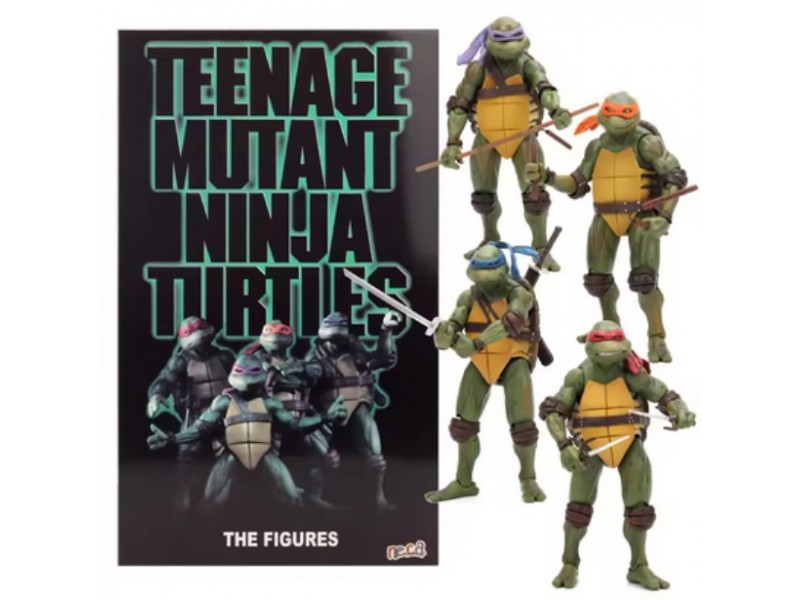 TMNT 1990 Movie set 4x velike Nindza kornjace 16 cm