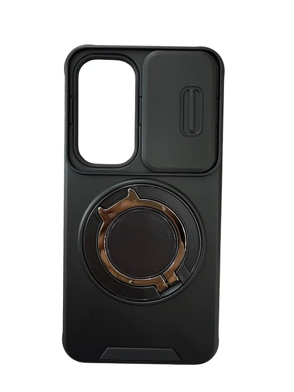 Maska Defender Ring Stand za Samsung S25 crna