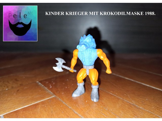 Stara kinder figurica - Krieger mit Krokodilmaske 1988.