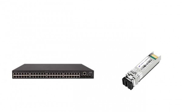 H3C S5120V2-52P-LI L2 48G 4SFP Switch + SFP modul 1.25Gb