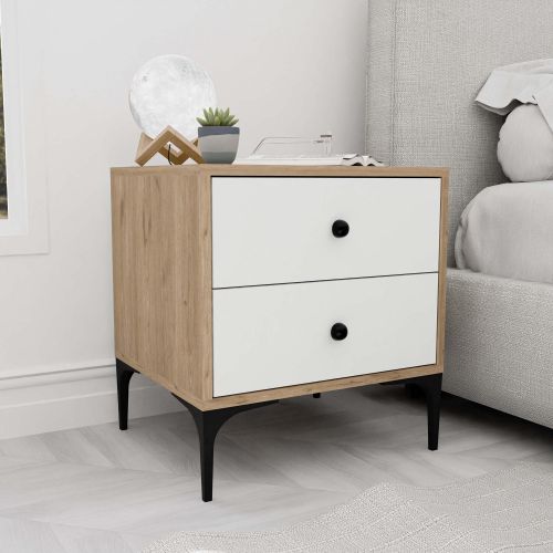 Agata 3710 Oak White Nightstand