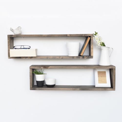 Aa007 Walnut Wall Shelf