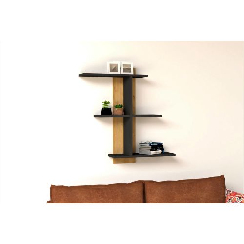 Bahro - Sapphire, Anthracite Sapphire Anthracite Wall Shelf