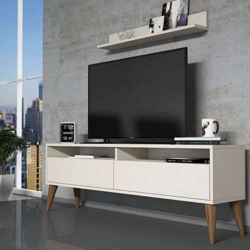 Best - Cream Cream TV Unit