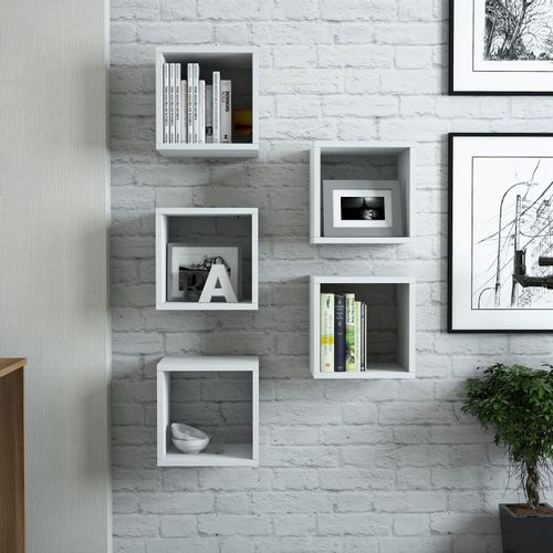 Box - White White Wall Shelf