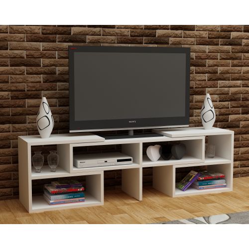 Care - White White TV Stand