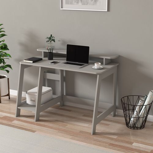 Country - Grey Grey Study Desk