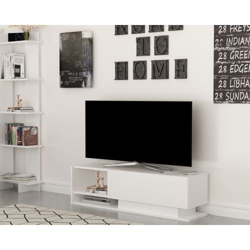 Damla White TV Stand