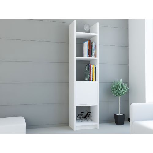 Esbi 103 - White White Bookshelf