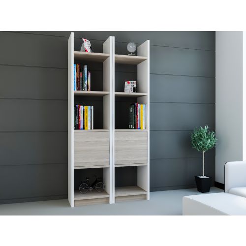 Esbi 102 - White, Cordoba White Cordoba Bookshelf