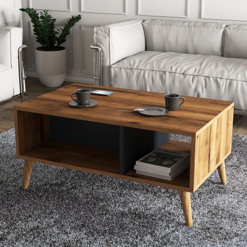 Exxen - 2070 Walnut Anthracite Coffee Table