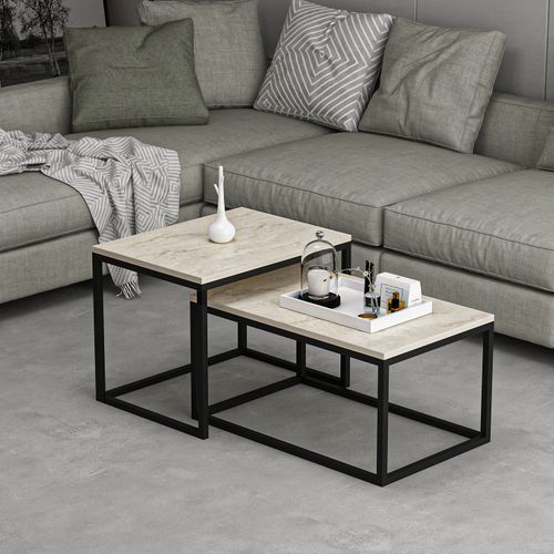 Leka - Travertine Travertine Coffee Table