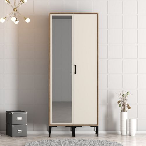 Kumsal RS - Walnut, Cream Walnut Cream Wardrobe