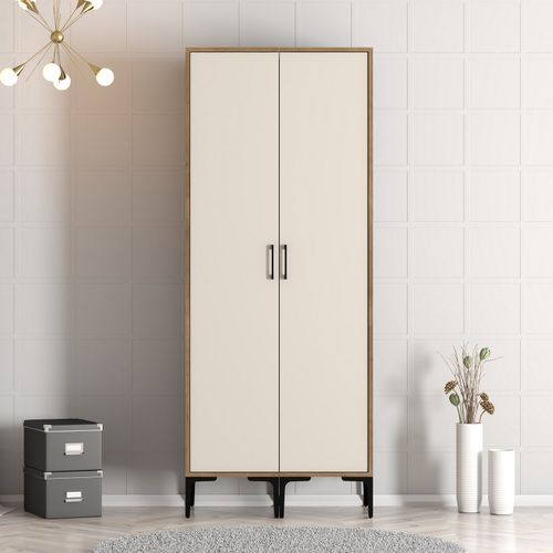 Kumsal SS - Walnut, Cream Walnut Cream Wardrobe