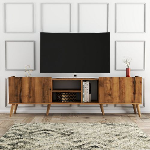 Lotus - 1340 Walnut TV Stand