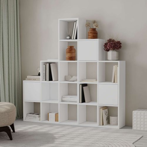 Paleo - White White Bookshelf