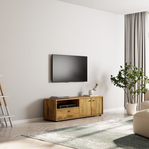 Pao - Oak Oak TV Stand