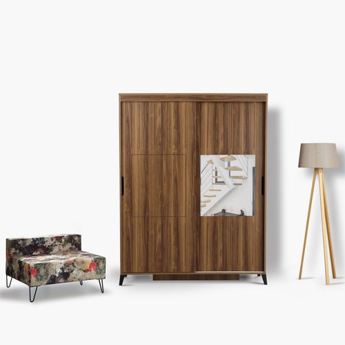 Pasific Home Fuga 130 - Walnut Walnut Wardrobe