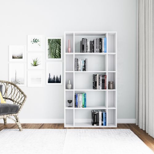 Sanborn - White White Bookshelf