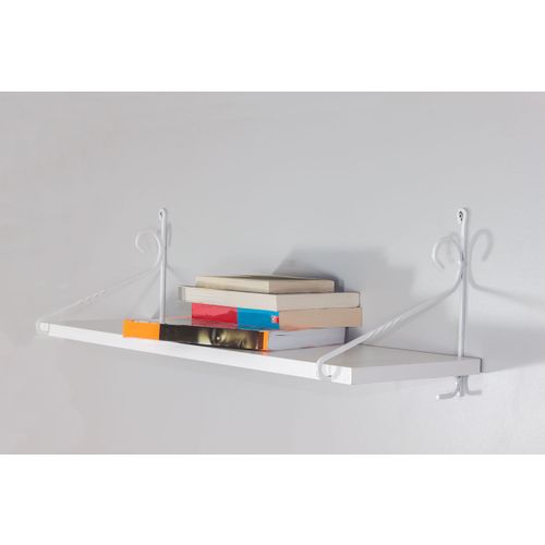 Seramoni - Shiny White White Wall Shelf