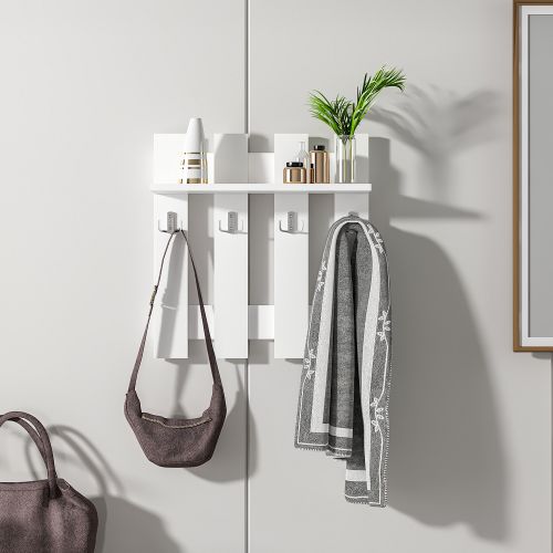 Utica - White White Wall Shelf