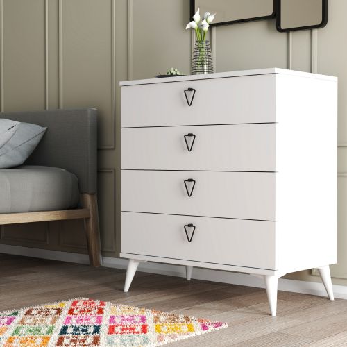 Versa-Ce 3614 White Dresser