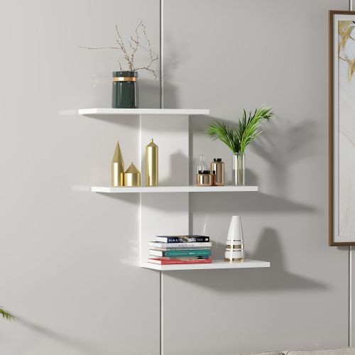 Wacker - White White Wall Shelf