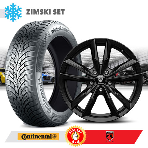 205/55 R16 SET Z CONTINENTAL + REDS FAS MB 5/114.3 + TPMS