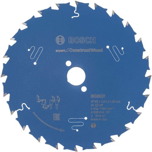 Bosch List kružne testere Expert for Construct Wood 2608644137, 165 x 20 x 2,0 mm, 24