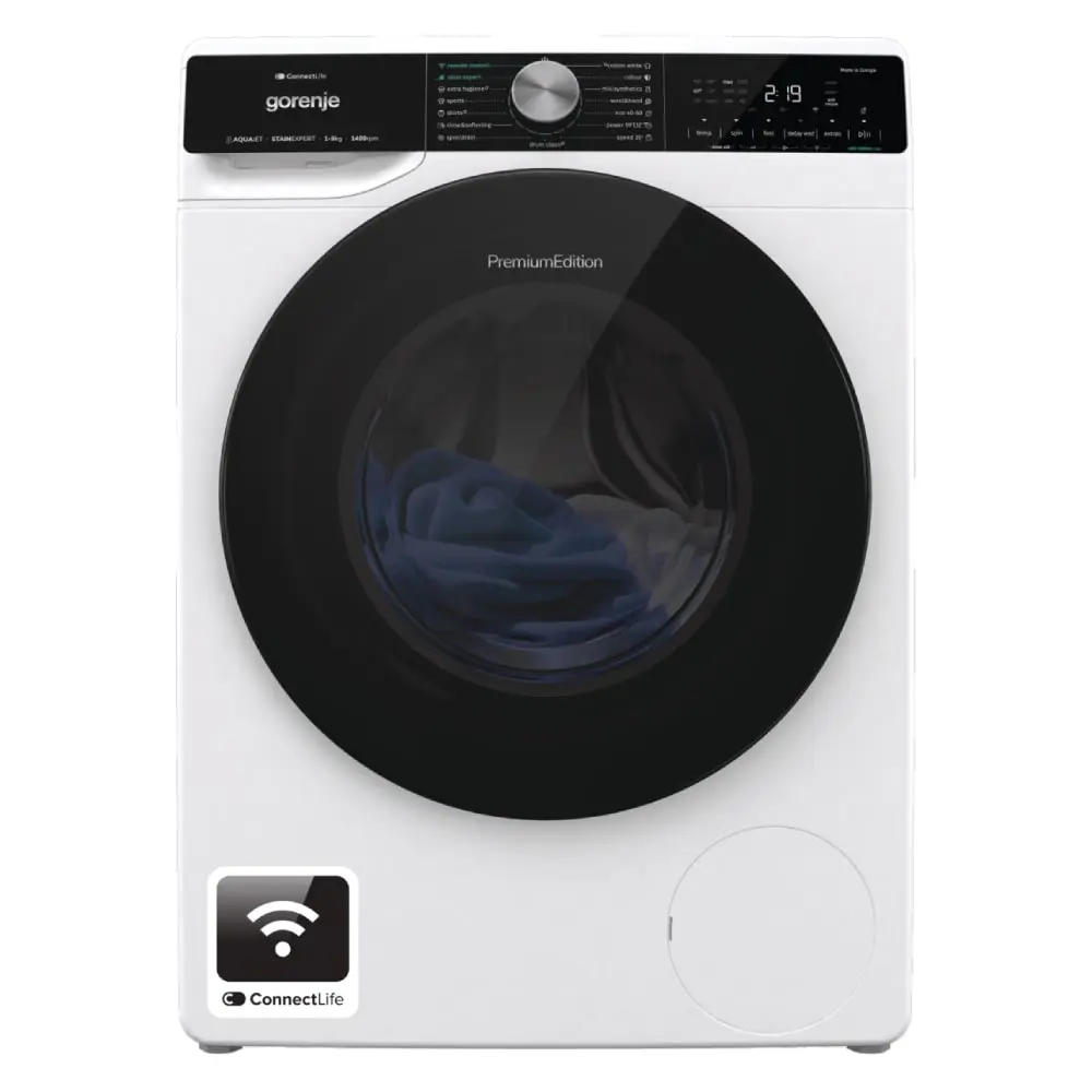 Gorenje WNS94A1T Mašina za pranje veša, Wi - Fi,1400 obrt/min, 9 kg, Bela