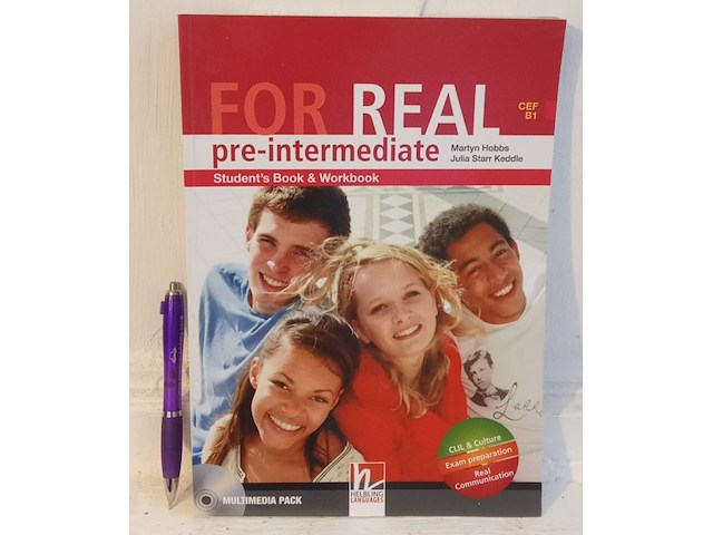 FOR REAL PRE-INTERMEDIATE CEF B1 KOMPLET + CD