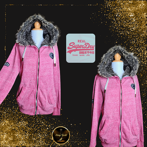 SUPERDRY PINK APPLIQUE DUKSERICA